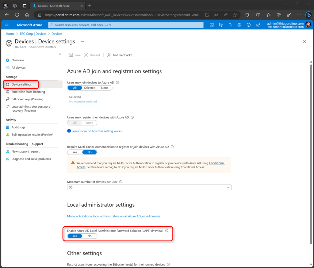 Gerenciando Windows LAPS com Intune e Entra ID