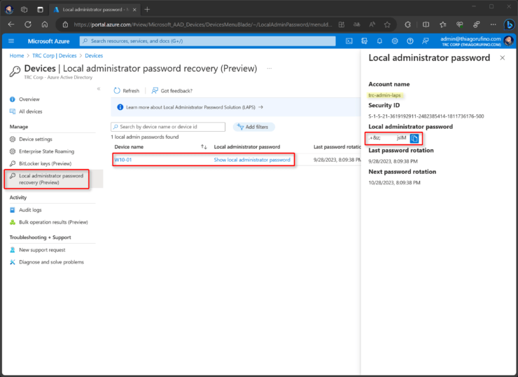 Gerenciando Windows LAPS com Intune e Entra ID