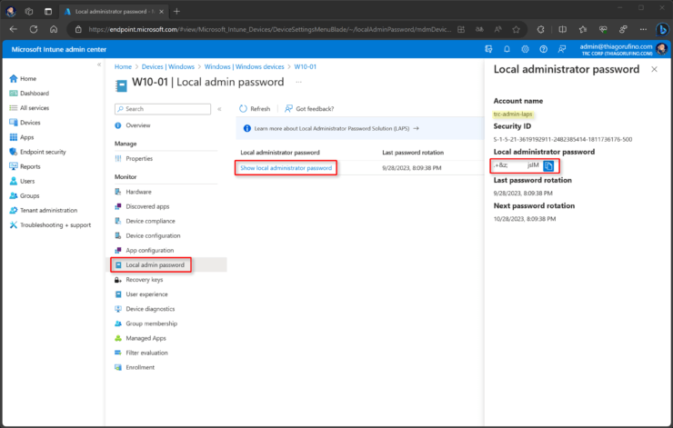 Gerenciando Windows LAPS com Intune e Entra ID
