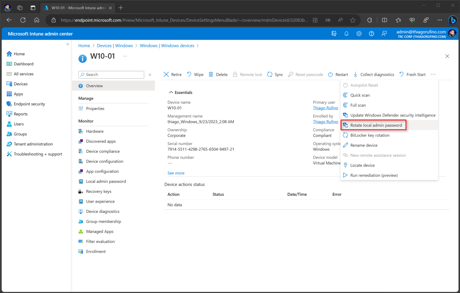 Gerenciando Windows LAPS com Intune e Entra ID
