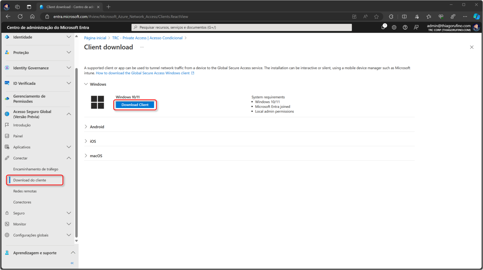 Microsoft Global Secure Access – Private Access